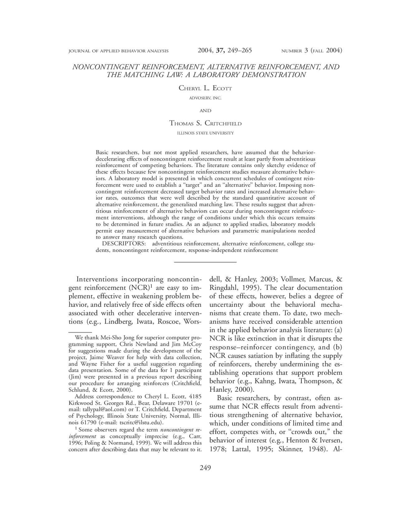 A Laboratory Demonstration Exercises Law Docsity