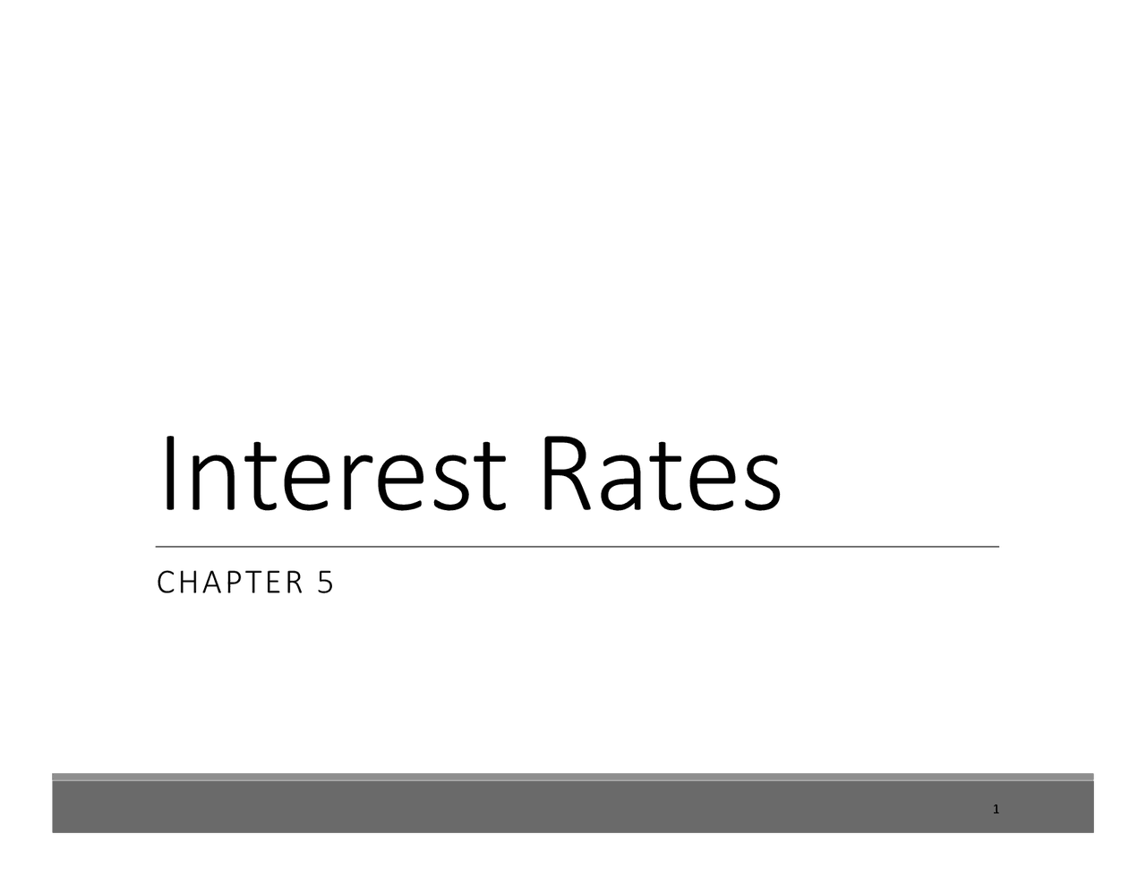 Interest Rates | Study notes Accounting | Docsity