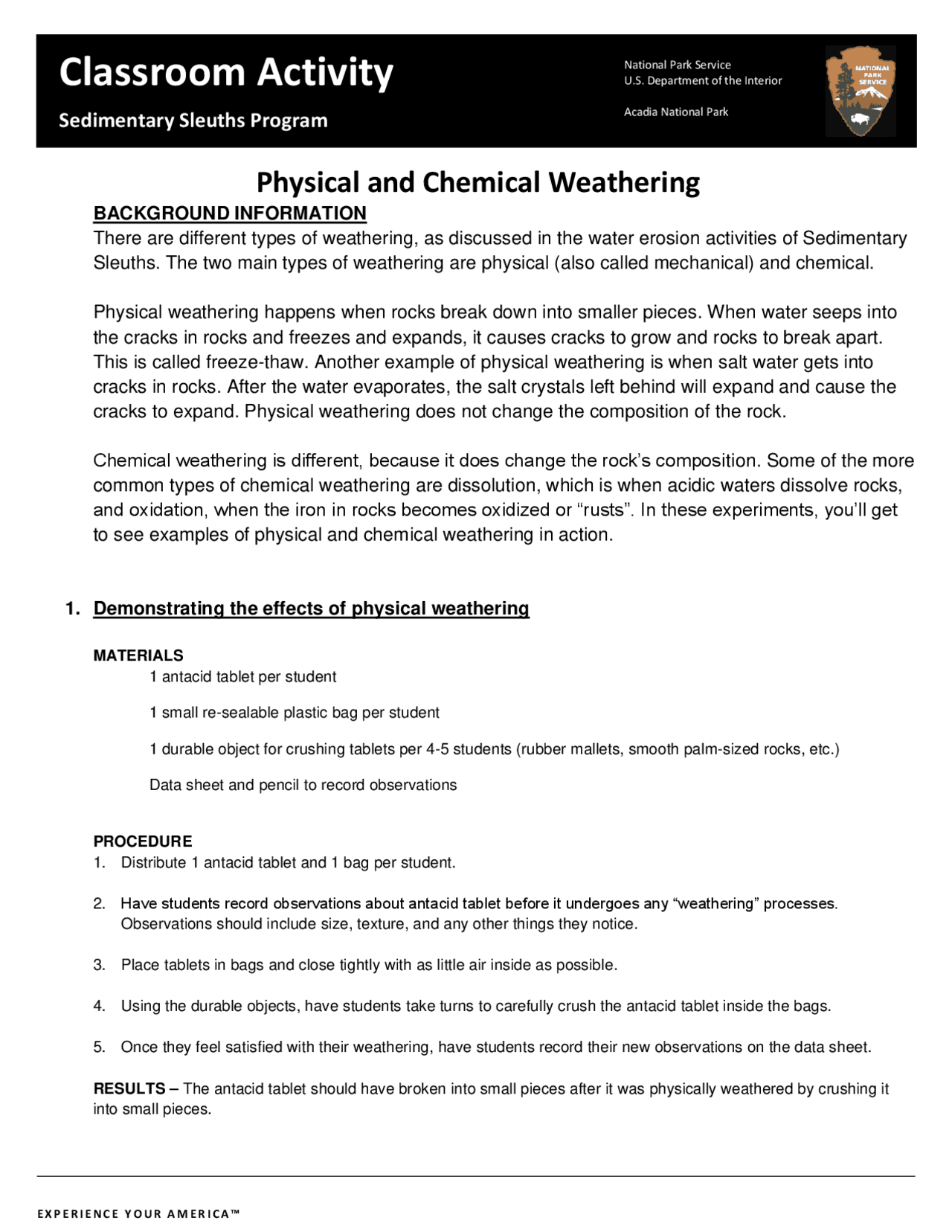 Classroom Activity Exercises Environmental Science Docsity