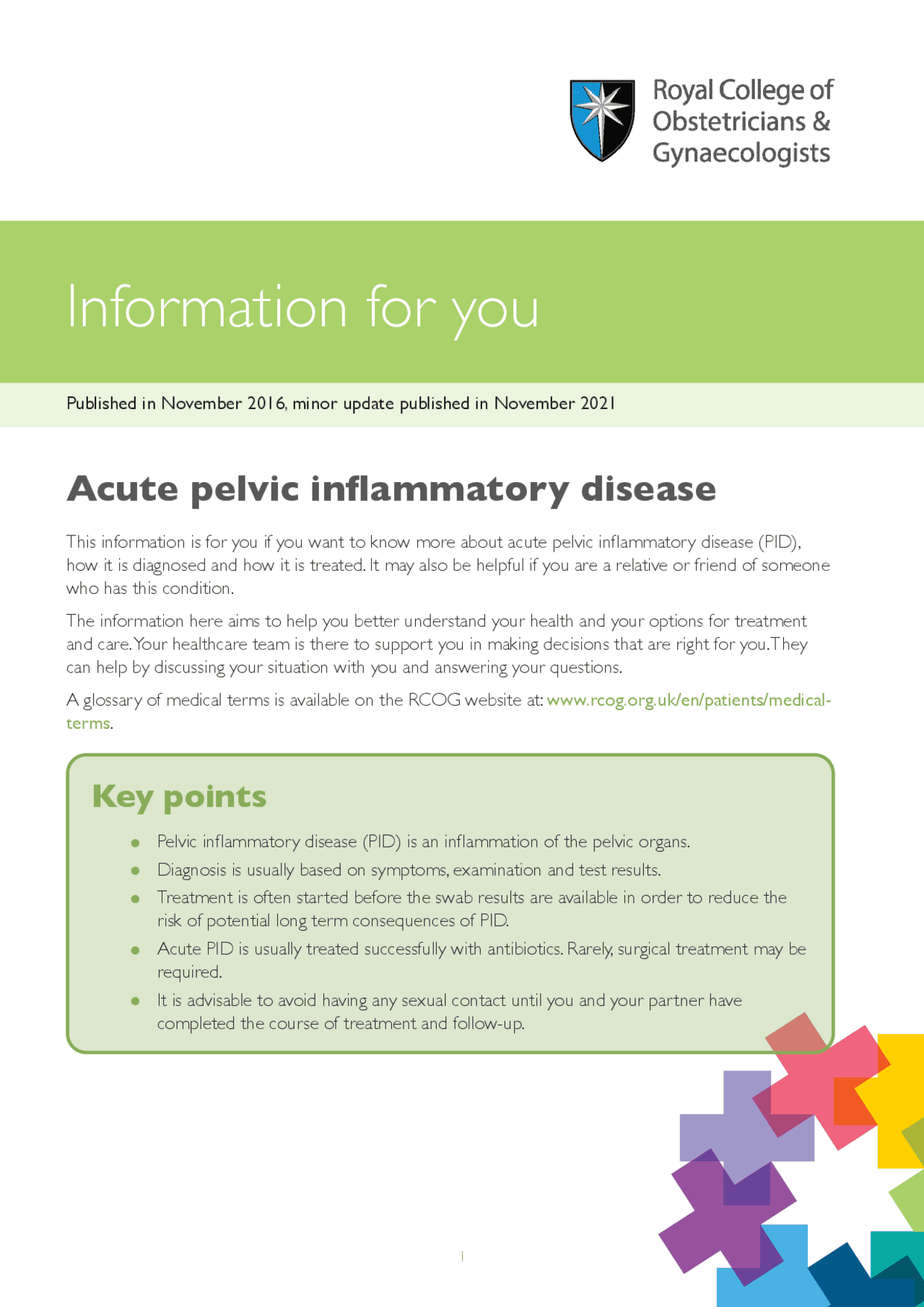 Acute pelvic inflammatory disease - patient information | Slides Human ...