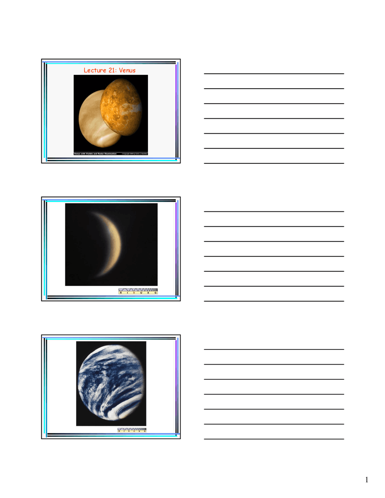 Lecture 21: Venus | Summaries Law | Docsity