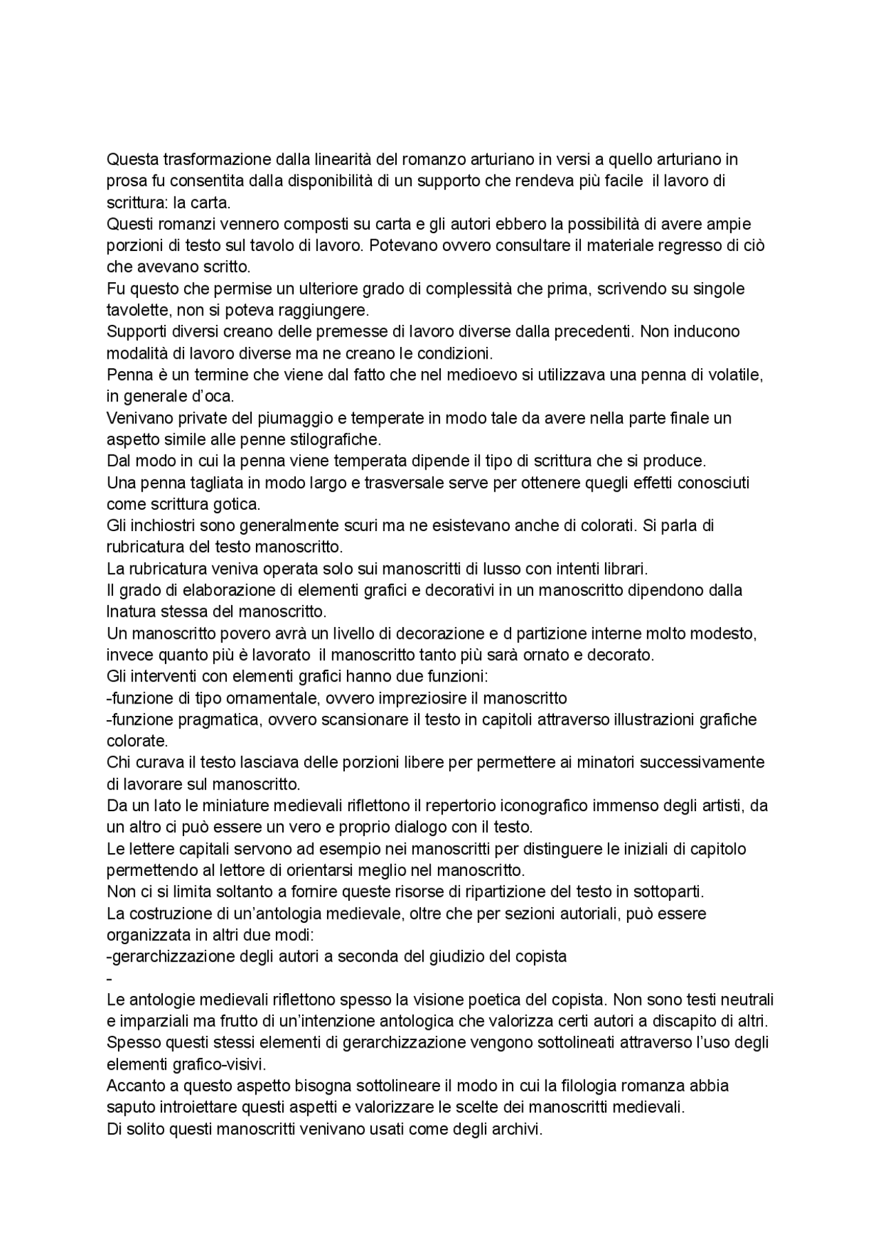 Filologia Testuale Parte 2 Appunti Di Filologia Romanza Docsity