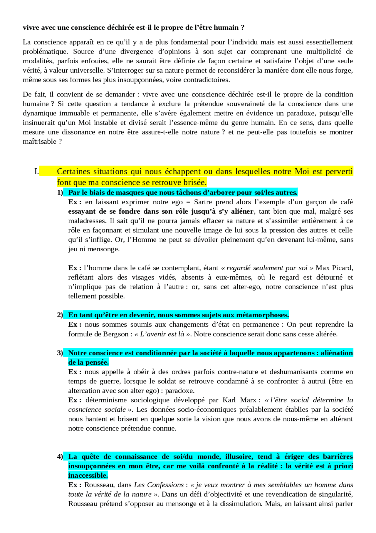 Vivre avec une conscience déchirée est-il le propre de l’être humain ...