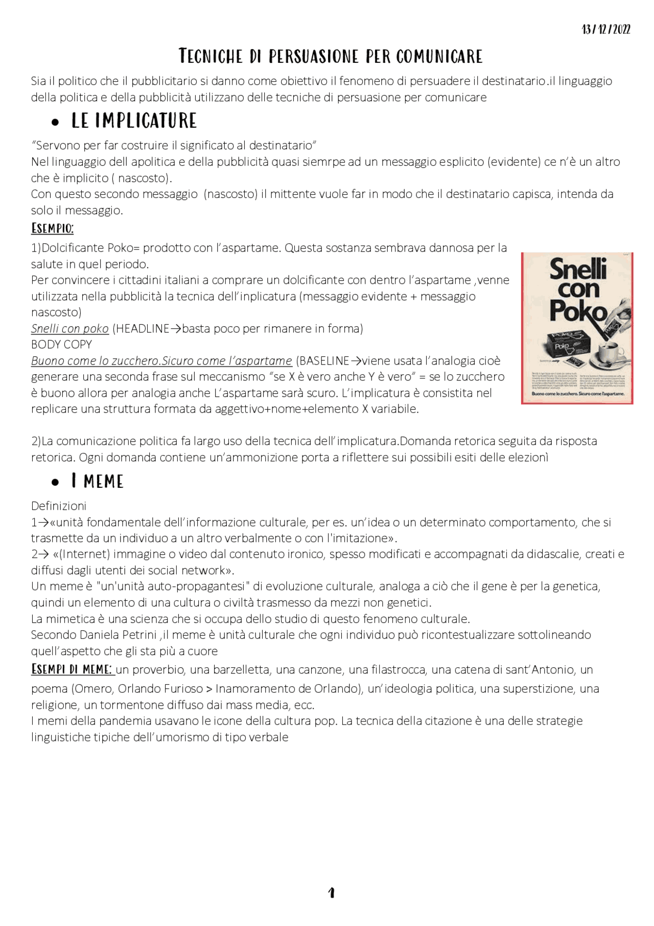 Italiano Per I Media Dialetti Appunti Di Diritto Dei Media Docsity