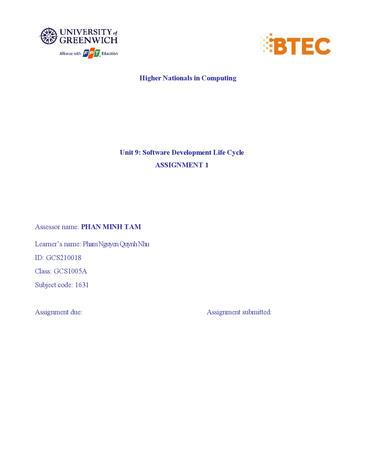 Assignment For Sdlc To Assignment 1 Full Size Exams Data Warehousing