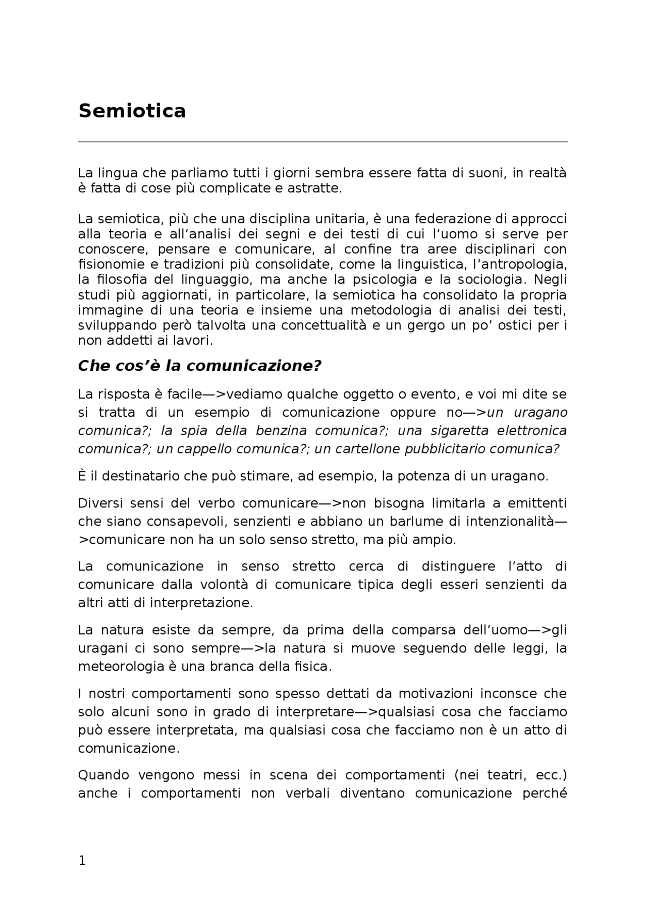 Le differenze tra comunicare e significare | Schemi e mappe concettuali ...