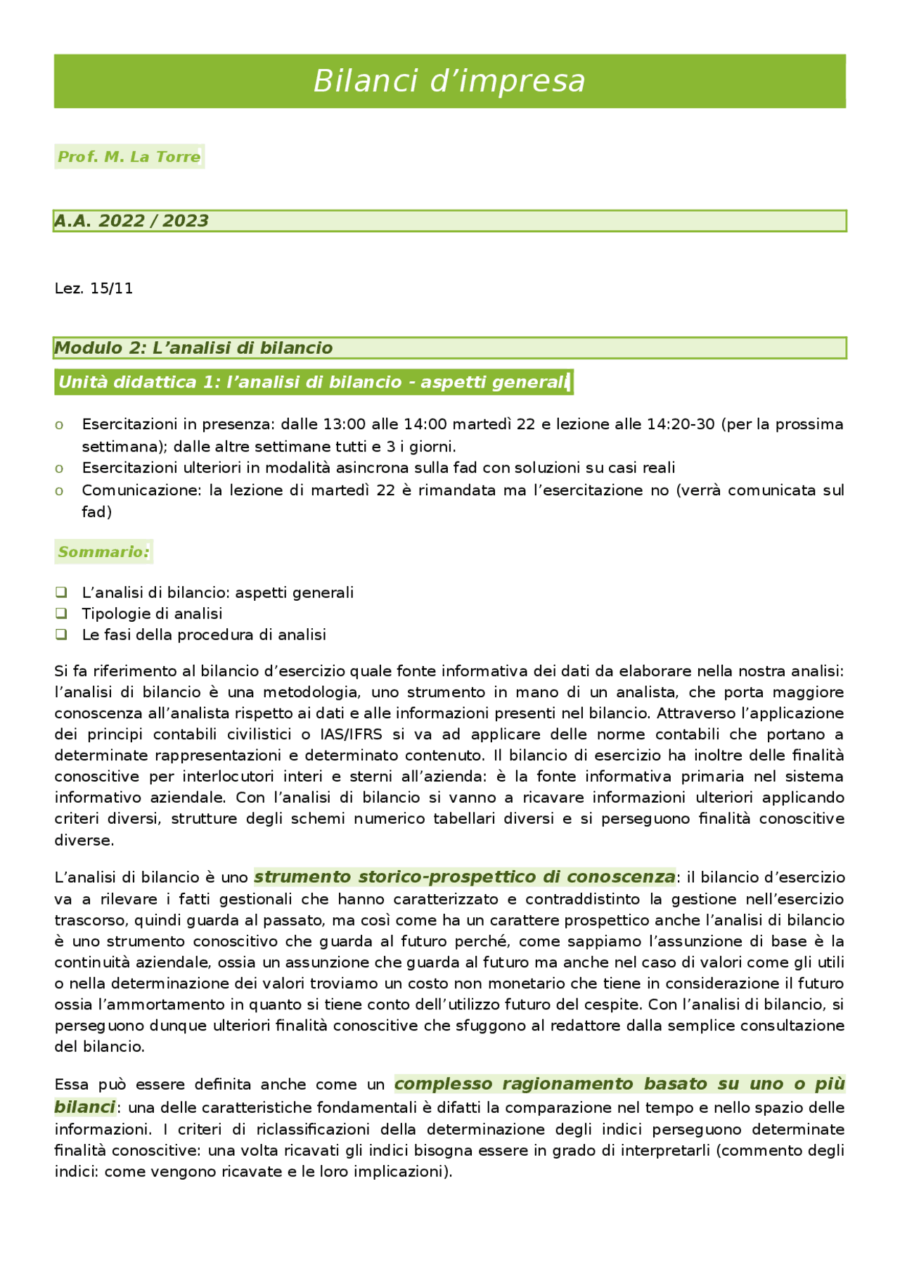 Modulo Due Del Corso Di Ragioneria Schemi E Mappe Concettuali Di