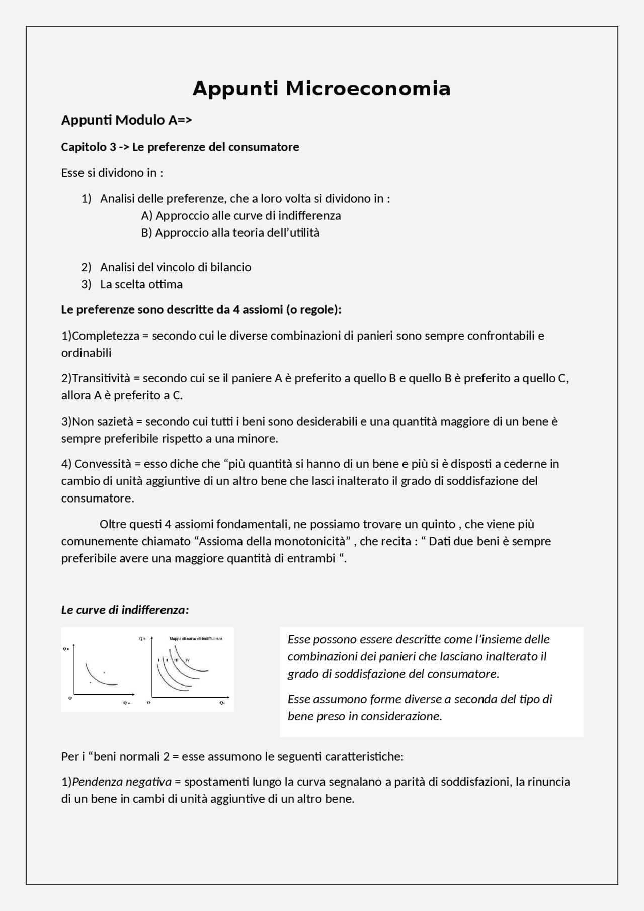 E Un Riassunto Del Libro Appunti Di Microeconomia Docsity
