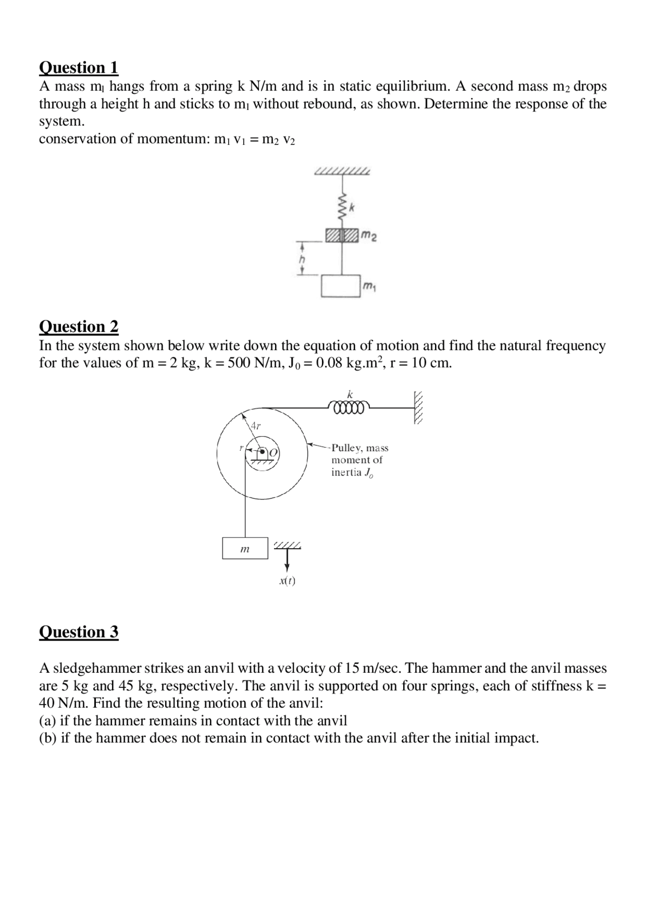 Vibration Notes In Secondary School Lecture Notes Mathematics Docsity