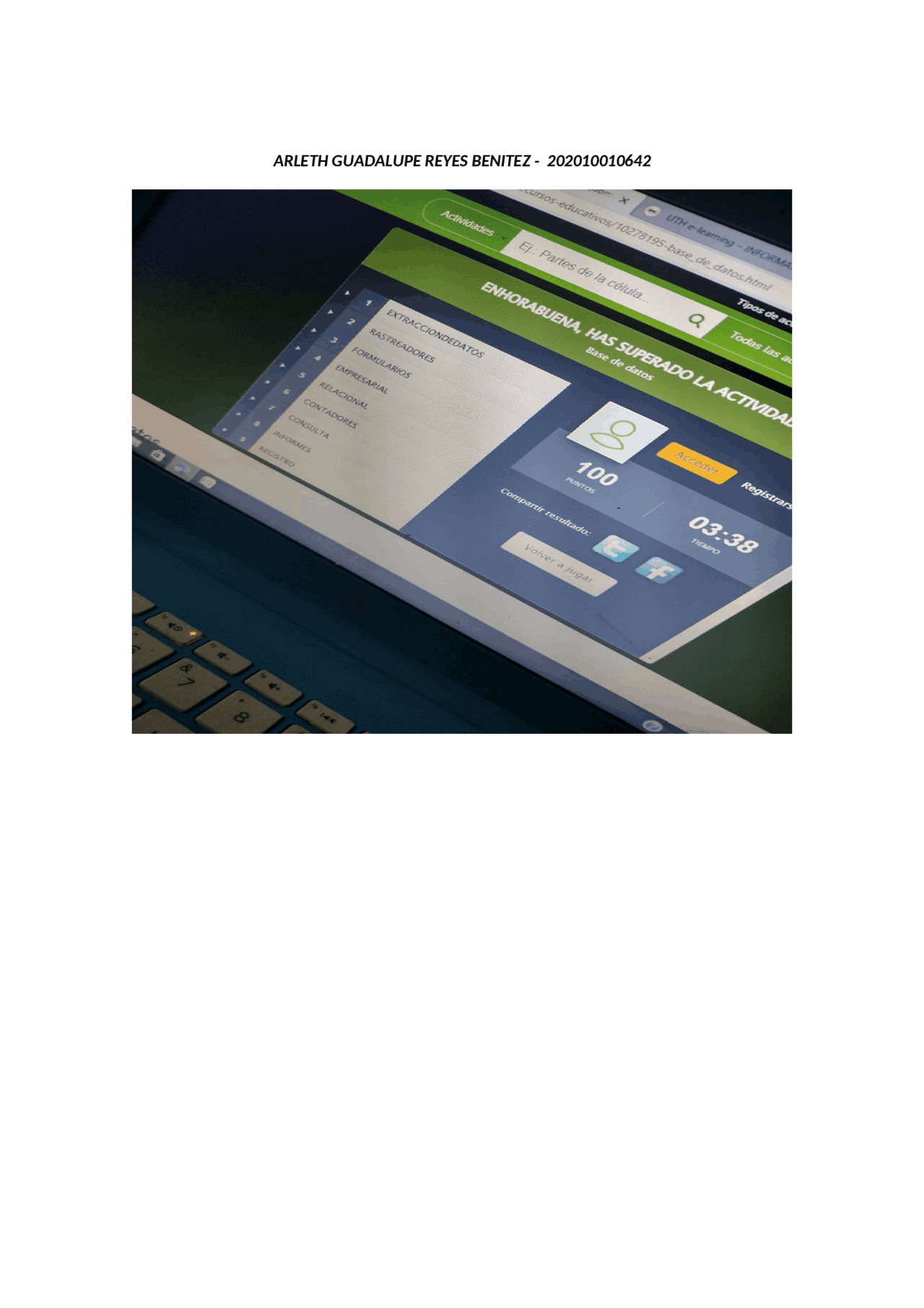 Ejercicio De Informatica Aplicada Ejercicios De Informática Docsity