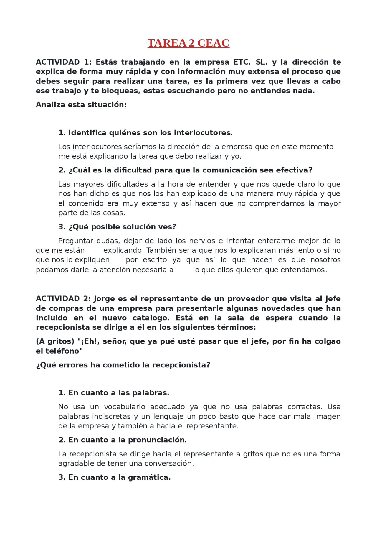 Tarea tema 2 ceac 0000 | Esquemas y mapas conceptuales de Ciencia de la administración | Docsity