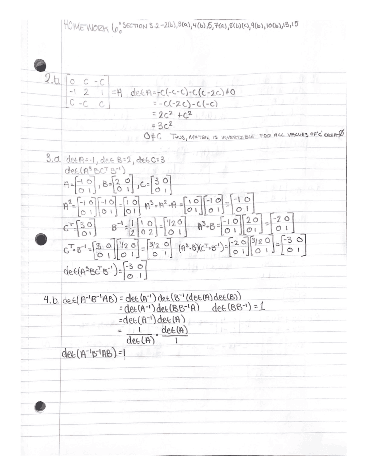 Linear Algebra Final Exam Assignments Mathematics Docsity