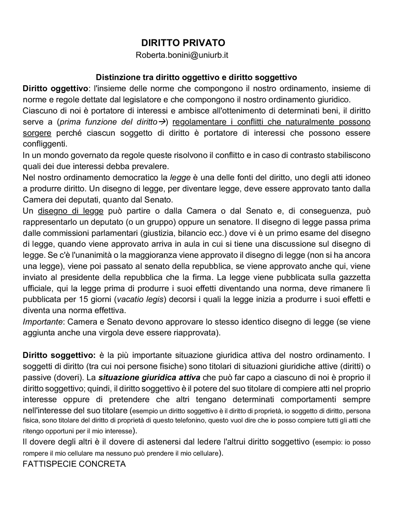Appunti Diritto Privato (30 e Lode) | Appunti di Diritto Privato | Docsity