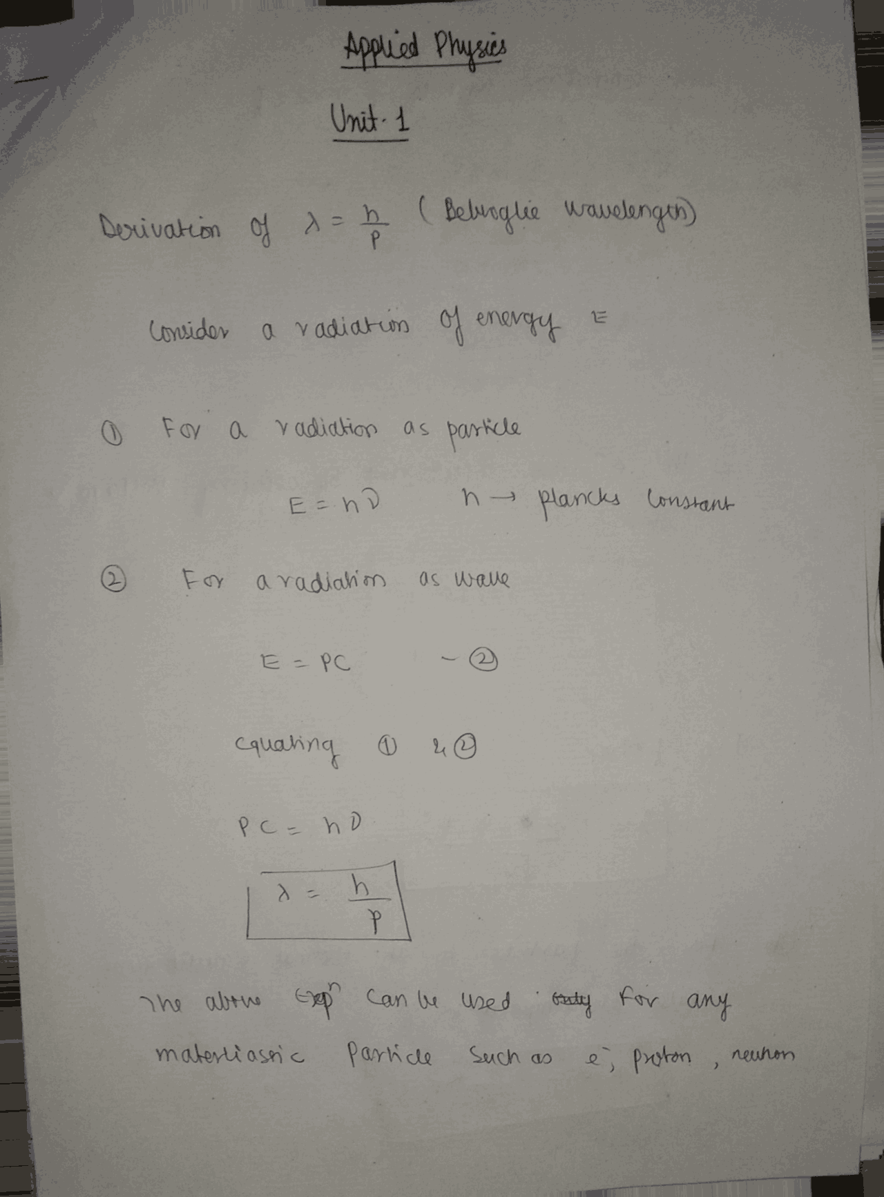Applied Physics Notes Lecture Notes Physics Docsity
