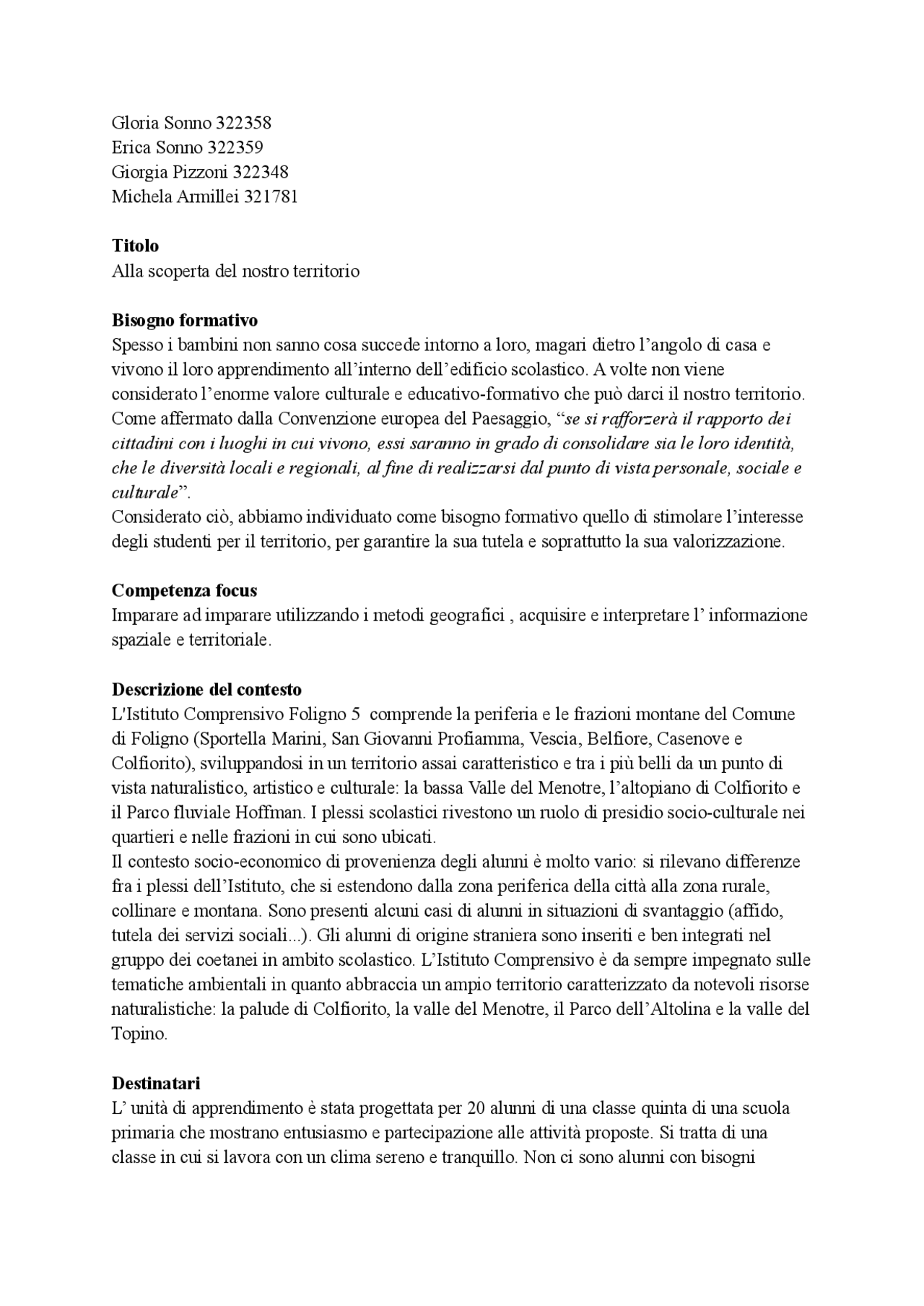 Uda alla scoperta del nostro territorio | Sbobinature di Geografia ...