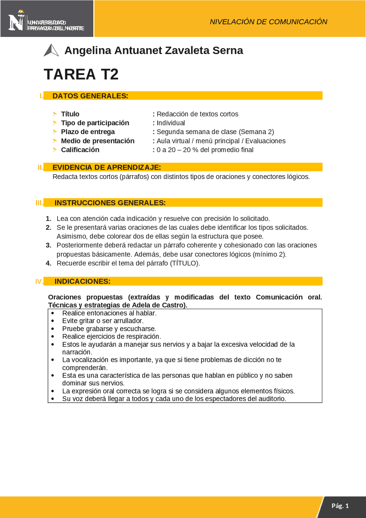 NivelaciÓn De ComunicaciÓn Exámenes De Comunicación Docsity