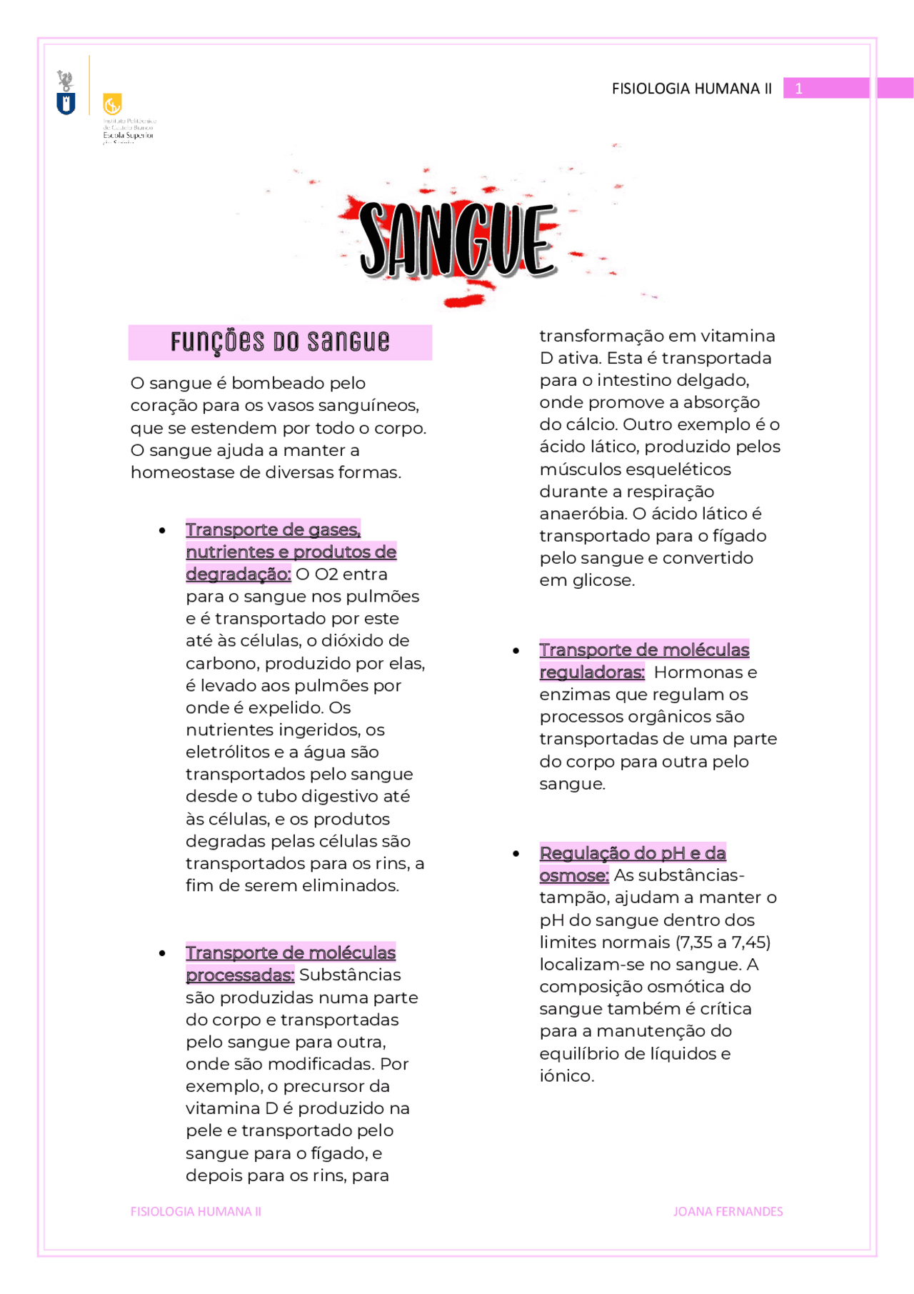 Resumos De Enfermagem Notas De Aula Enfermagem Docsity