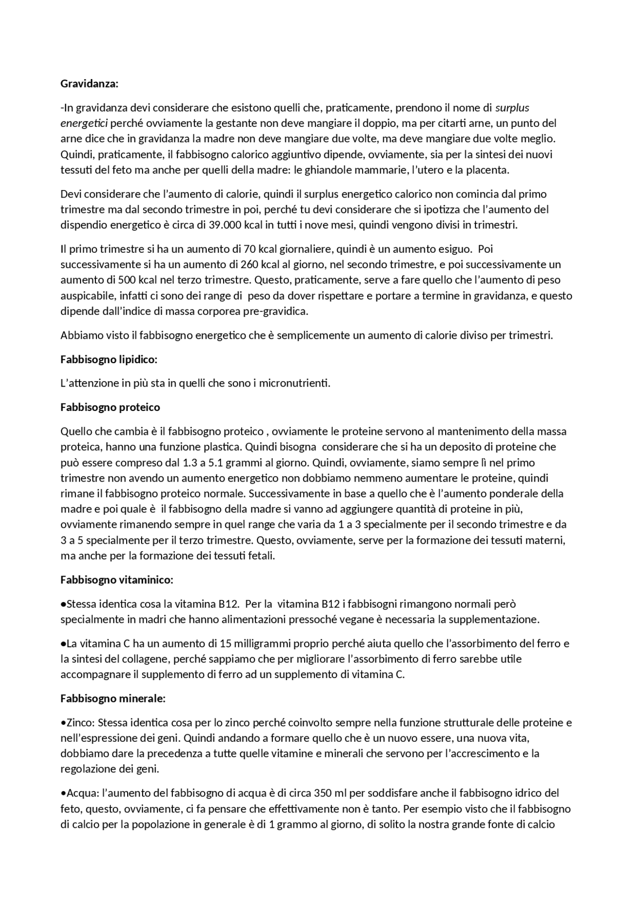 Appunti Per Il Corso Di Nutrizione Appunti Di Scienze Degli Alimenti