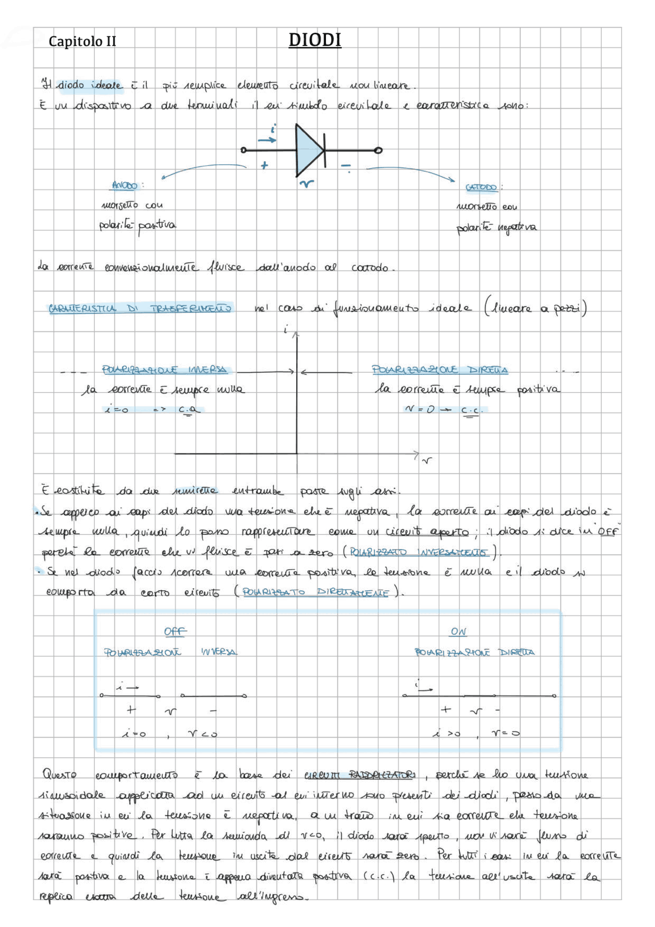 Appunti su Diodi per ingegneria | Appunti di Elettronica Analogica | Docsity