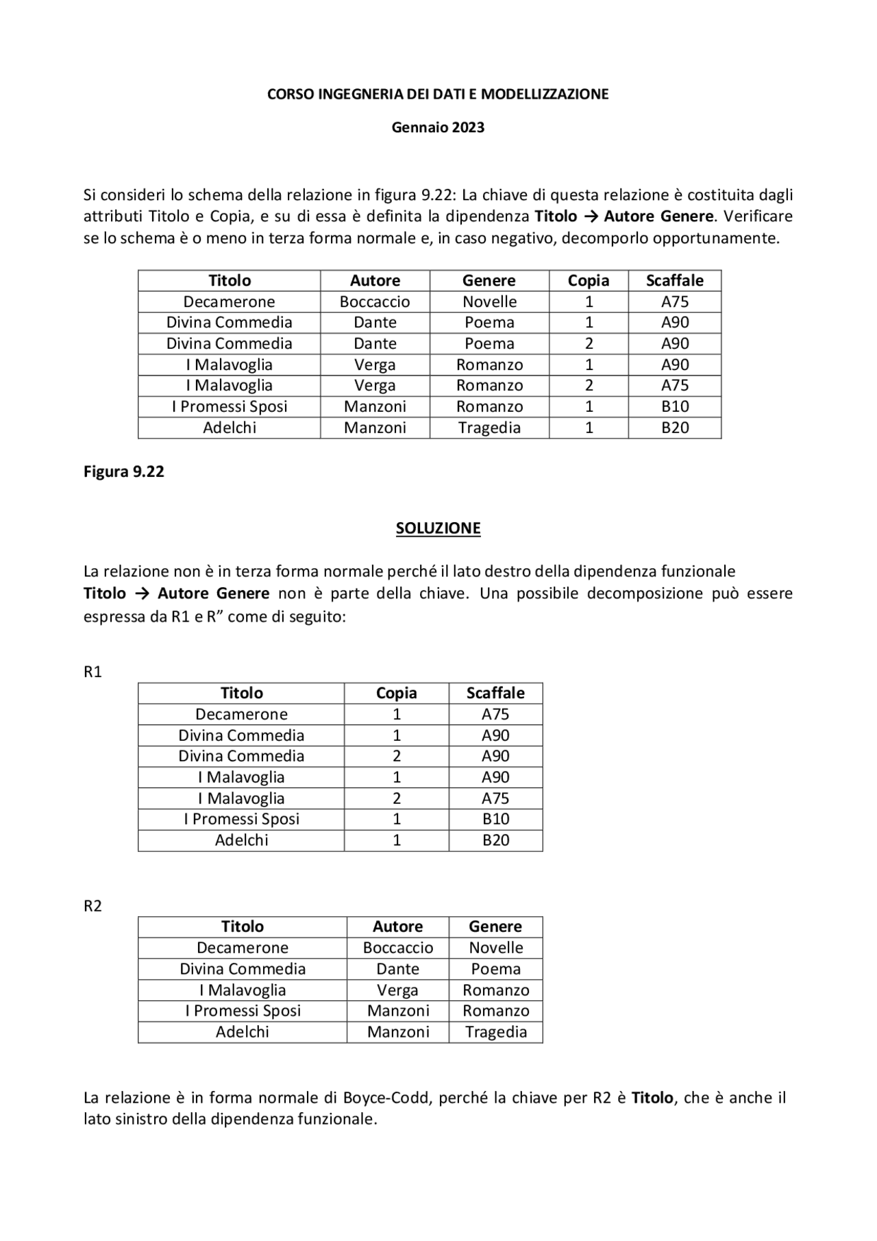 Elaborato Ingegneria Dei Dati E Modellazione L8 Ingegneria