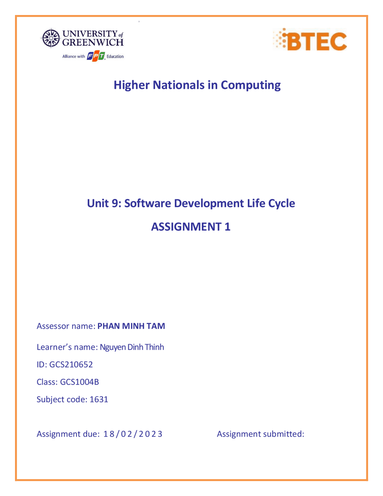 Software Development Life Cycle: A Case Study of Tune Source - Prof. Ho | Assignments Software ...