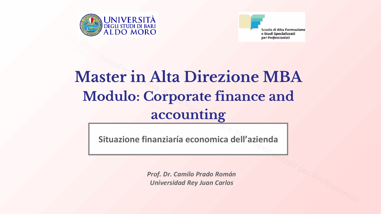 Gestion Financiera en las Organizaciones | Diapositivas de Dirección de ...