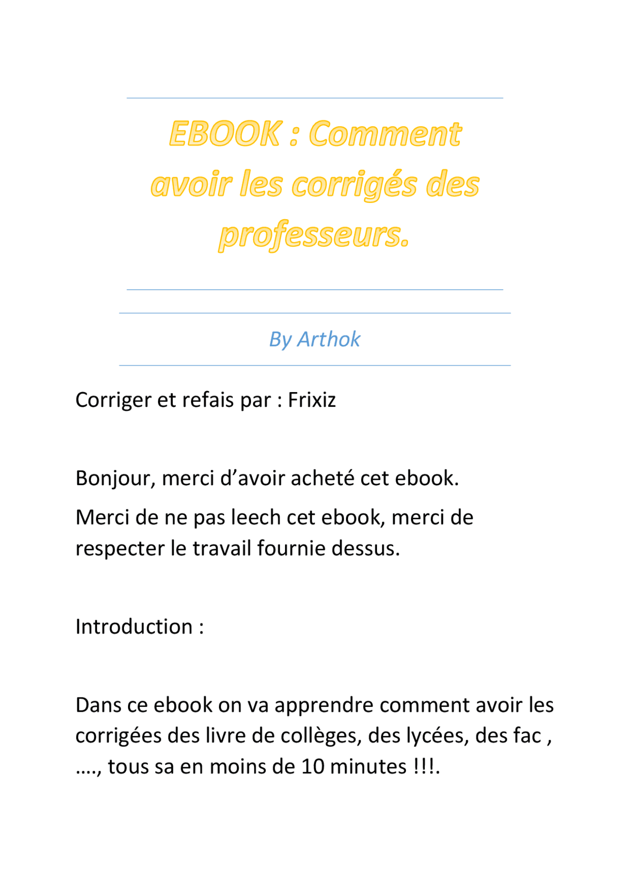Obtenir Corriger Bac Dissertation Mathématiques Docsity