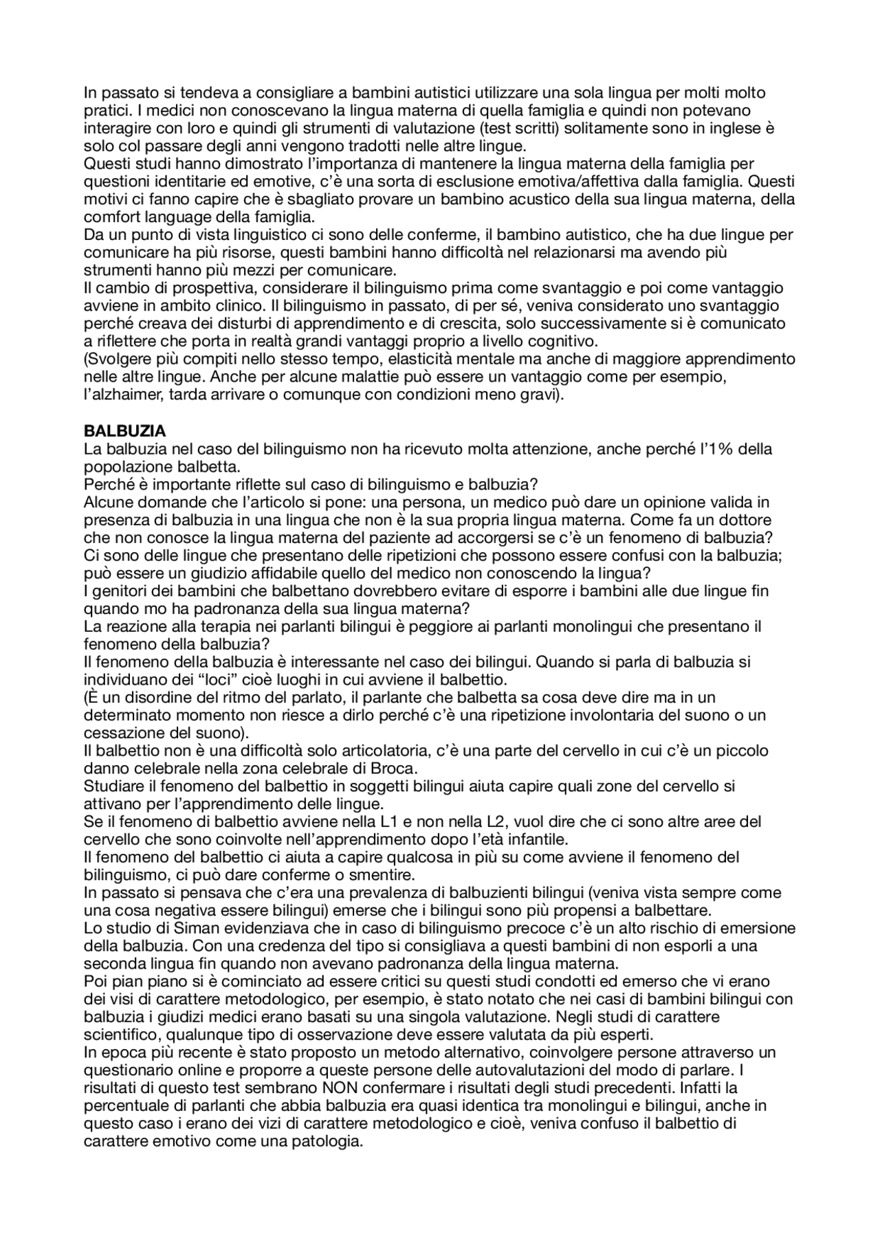 Disturbi E Apprendimento Appunti Di Disturbi Dellapprendimento Docsity