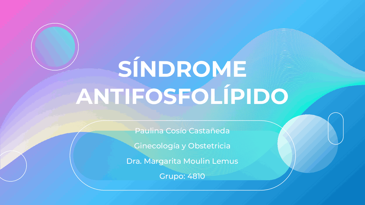 Presentación de Ginecología y Obstetricia | Diapositivas de Ginecología | Docsity