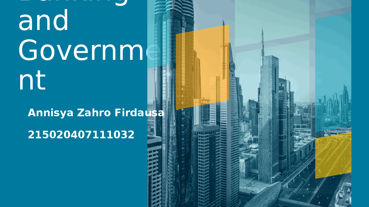 Banking And Government Presentation Assignments Institutional 