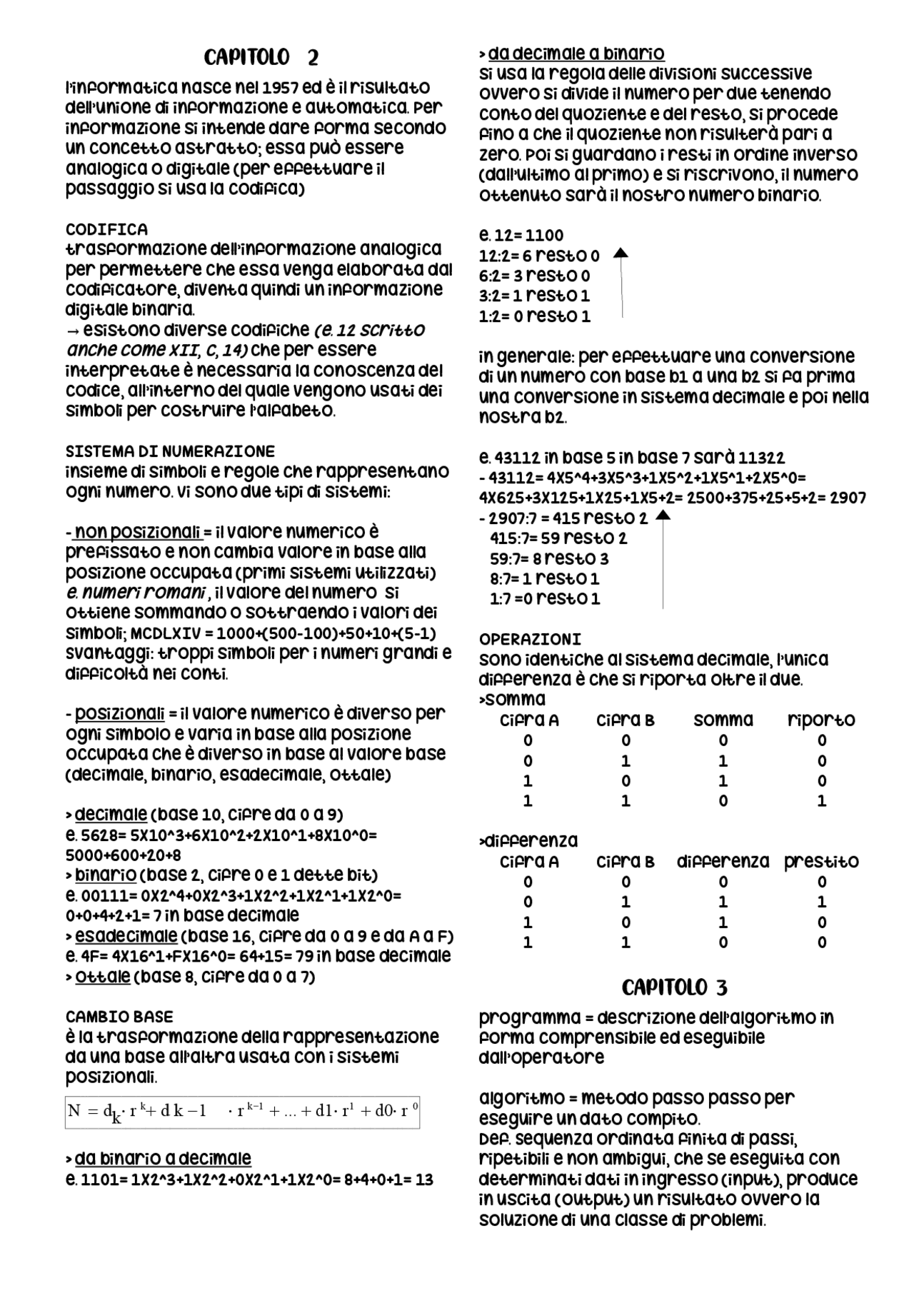 Appunti Di Informatica Anno Accademico 20222023 Schemi E Mappe Concettuali Di Elementi Di 