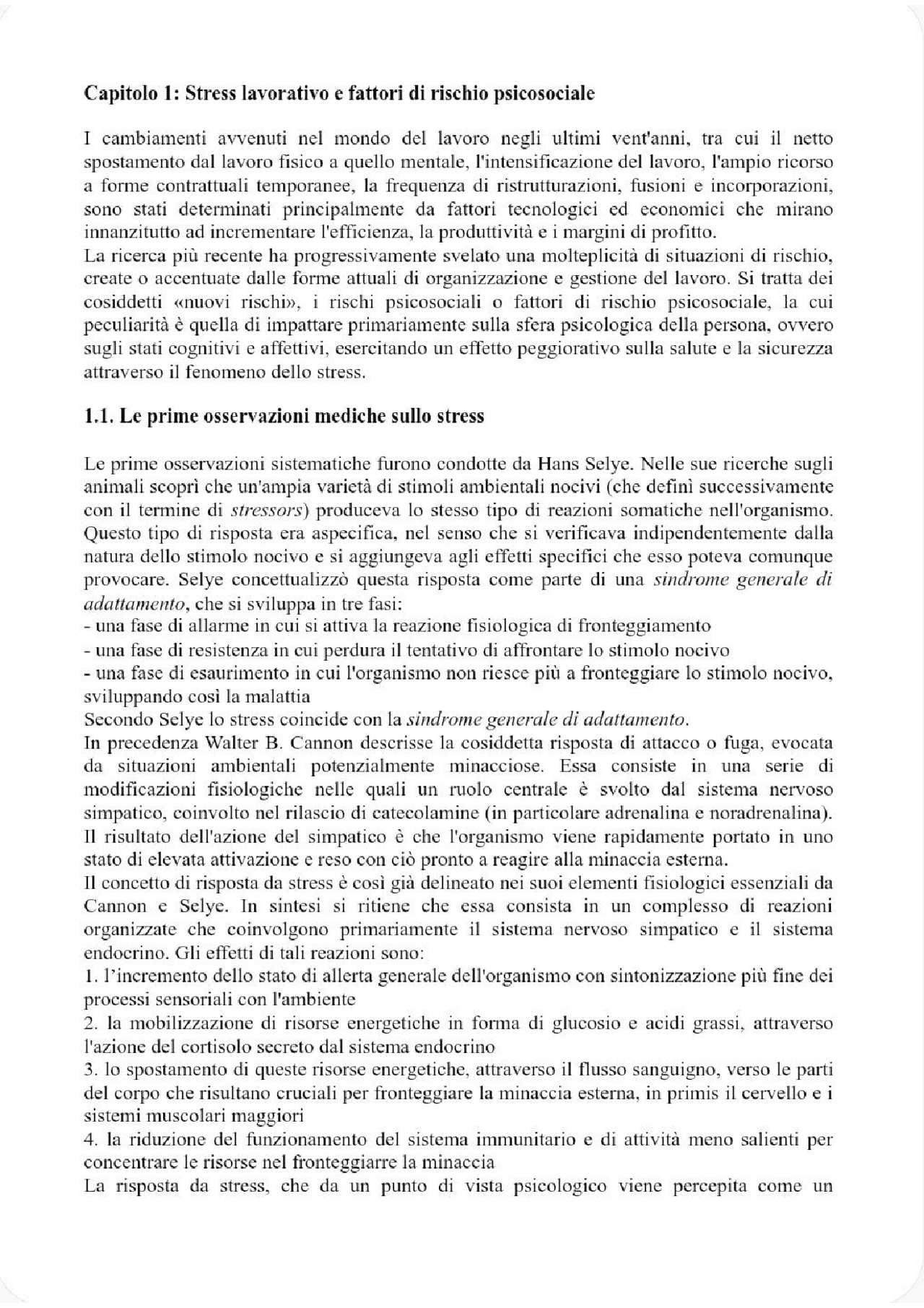 Stress e rischi psicosociali nelle organizzazioni, di Fraccaroli, èil riassunto del libro ...