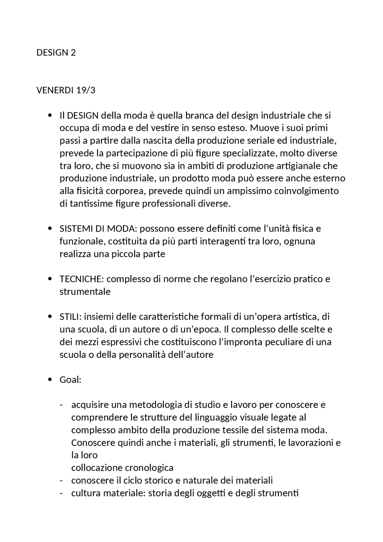 Appunti Integrati Con Le Slides Appunti Di Design Docsity