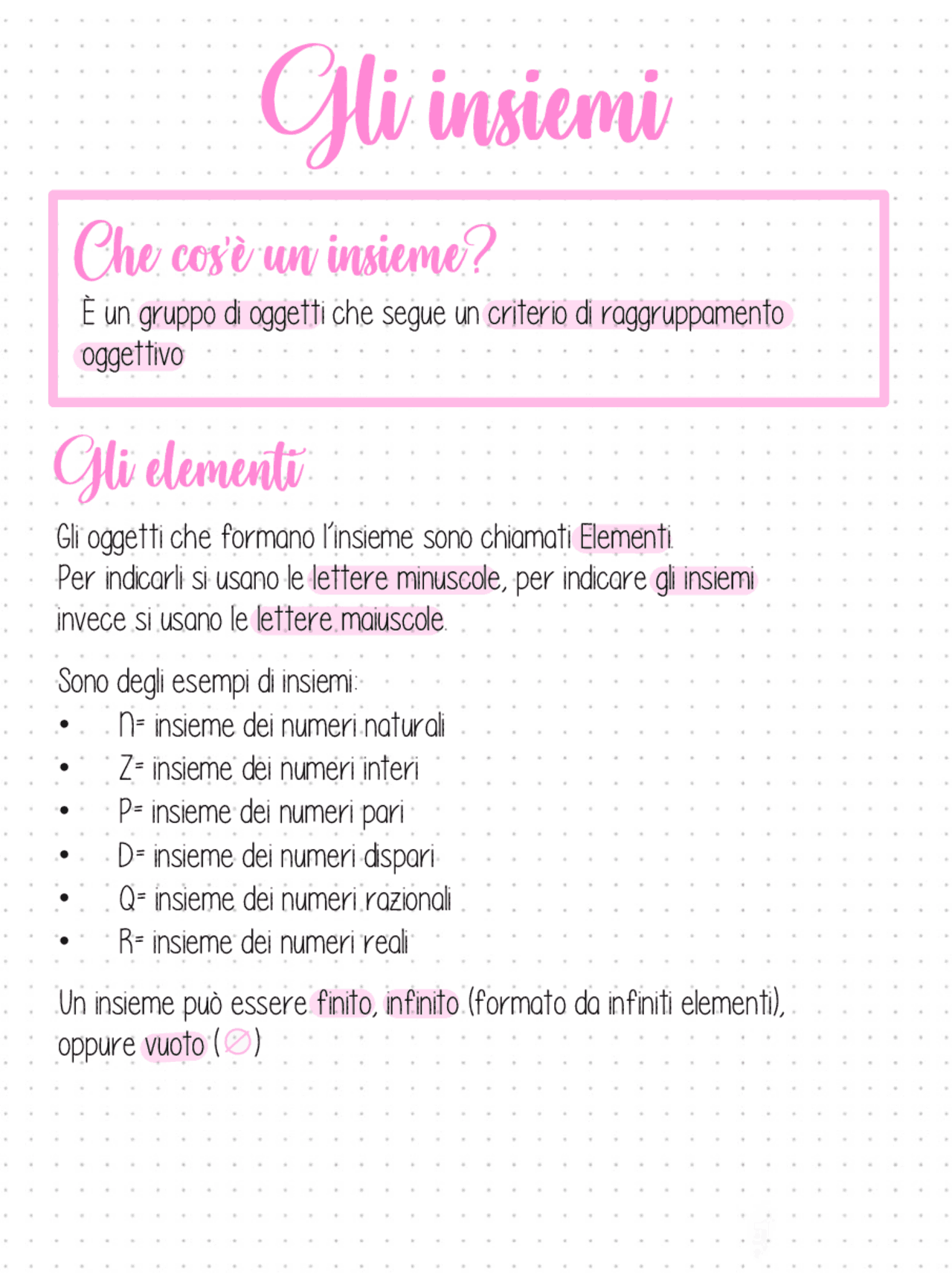 Insiemi, relazioni, funzioni e preposizioni logiche | Appunti di ...
