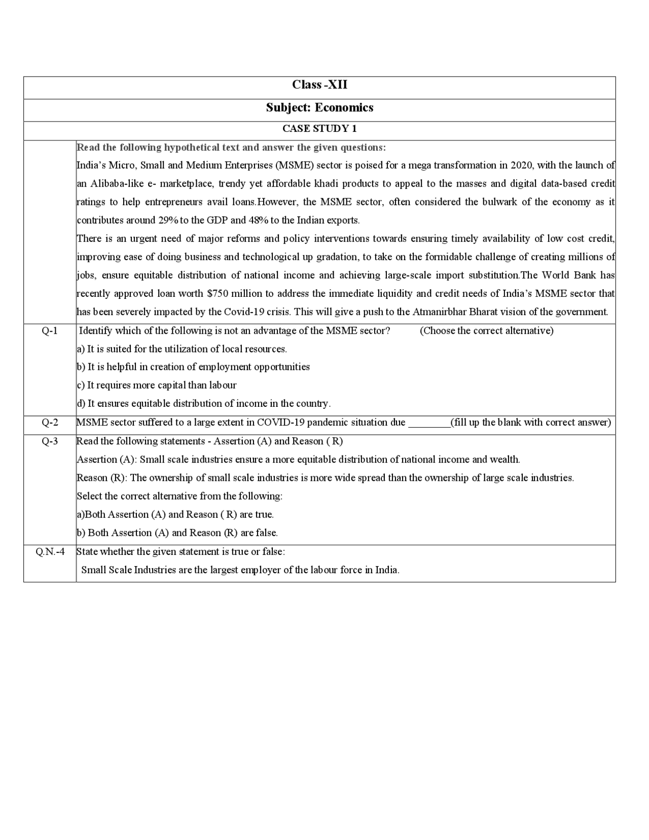 Economics last min revision | High school final essays Economics | Docsity