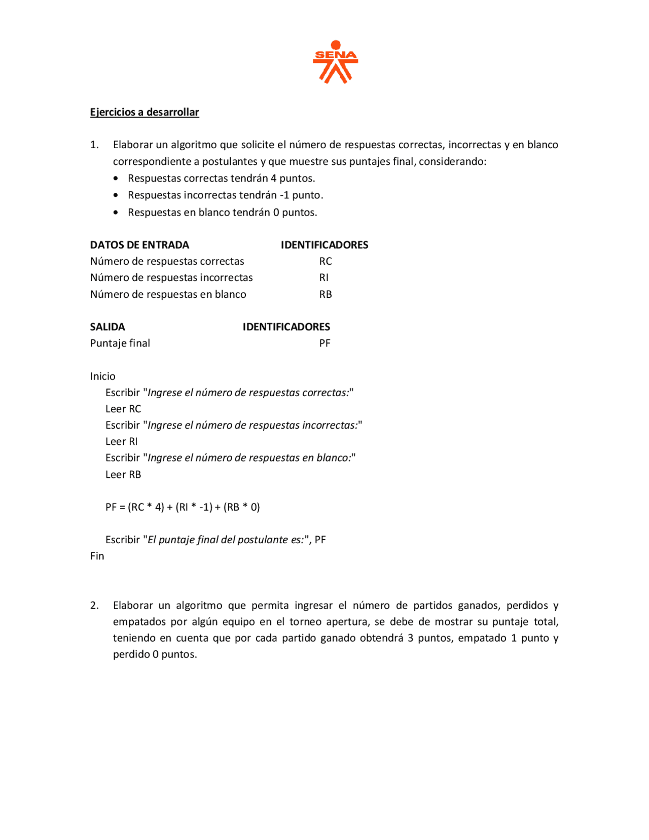 Algoritmos Anexo 1 Ejercicios Fase de Análisis | Ejercicios de Diseño de Algoritmos | Docsity