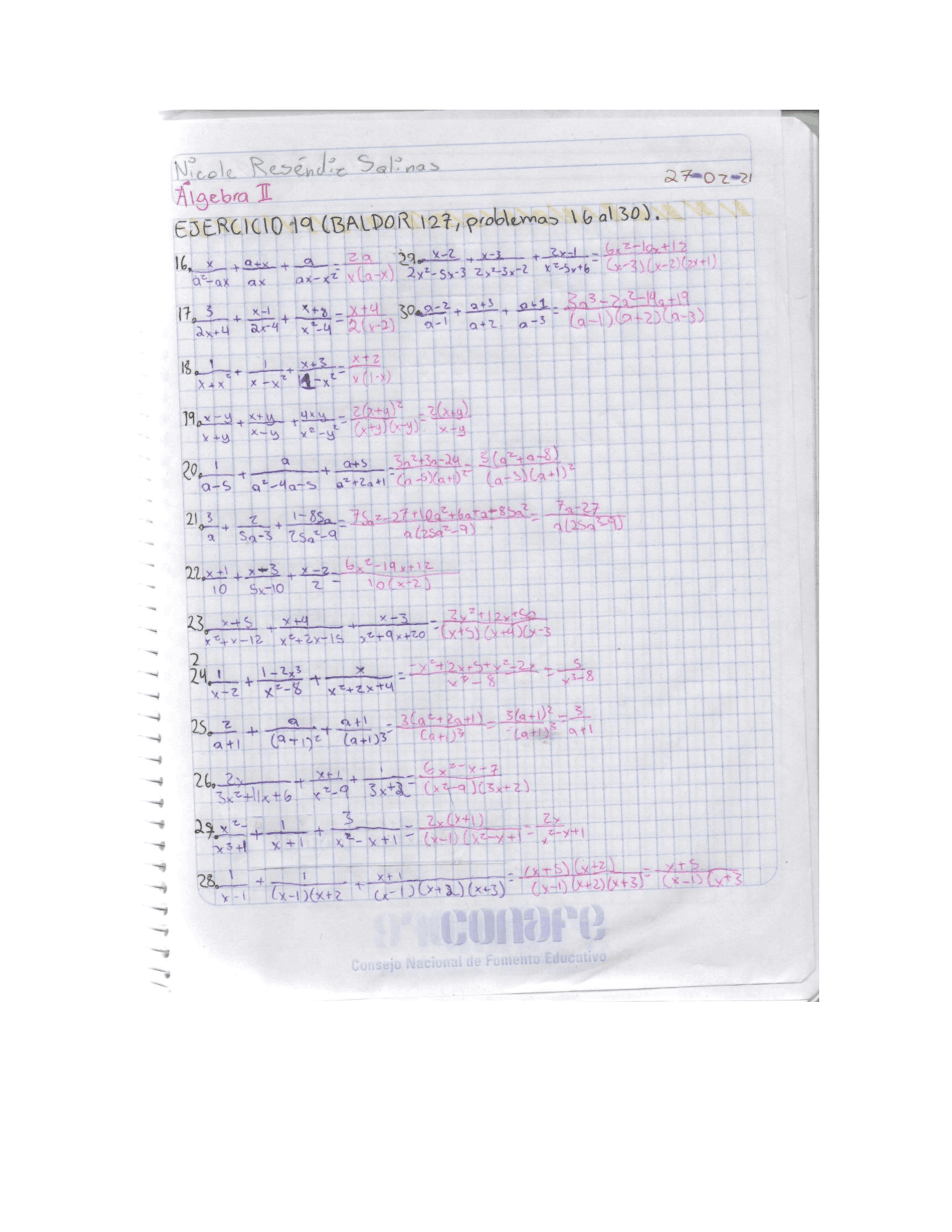 Ejercicios Resueltos De Algebra Apuntes De Matemáticas Docsity