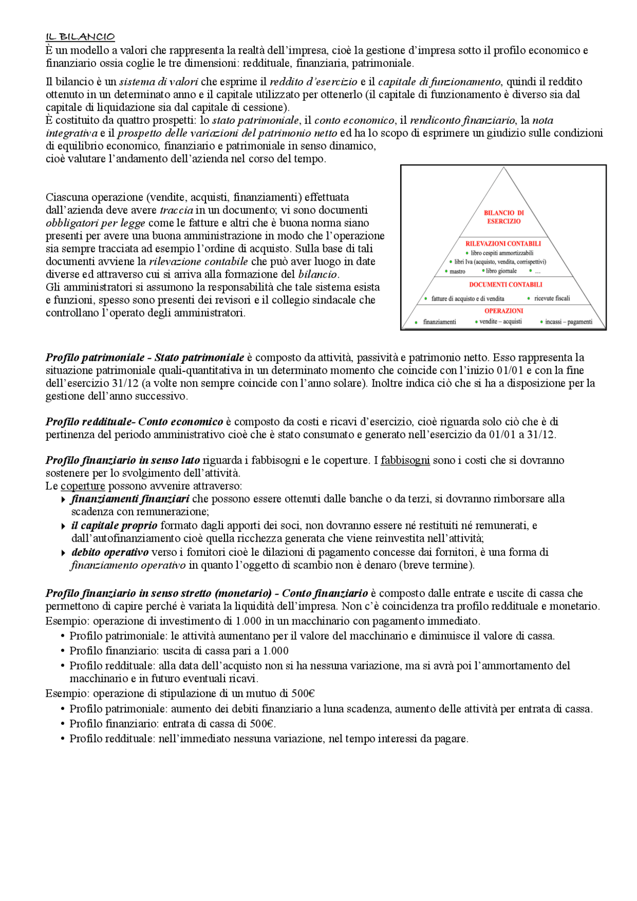 Ragioneria Generale E Applicata Appunti Di Ragioneria Applicata Docsity