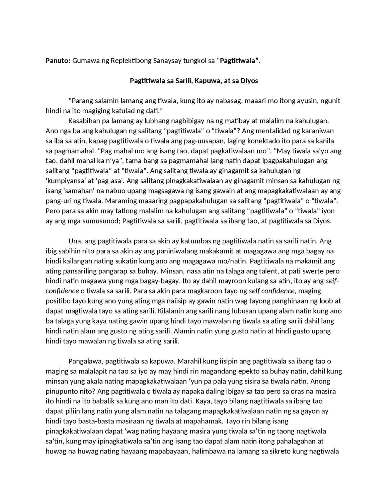 Filipino sa piling larangan | Schemes and Mind Maps English | Docsity