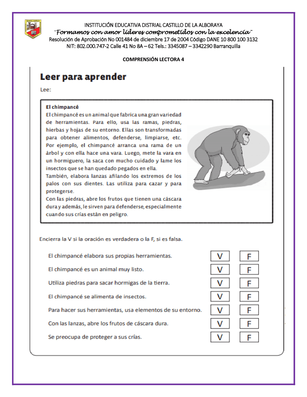 LECTURA PARA COMPRENSION LECTORA | Apuntes de Lengua y Literatura | Docsity