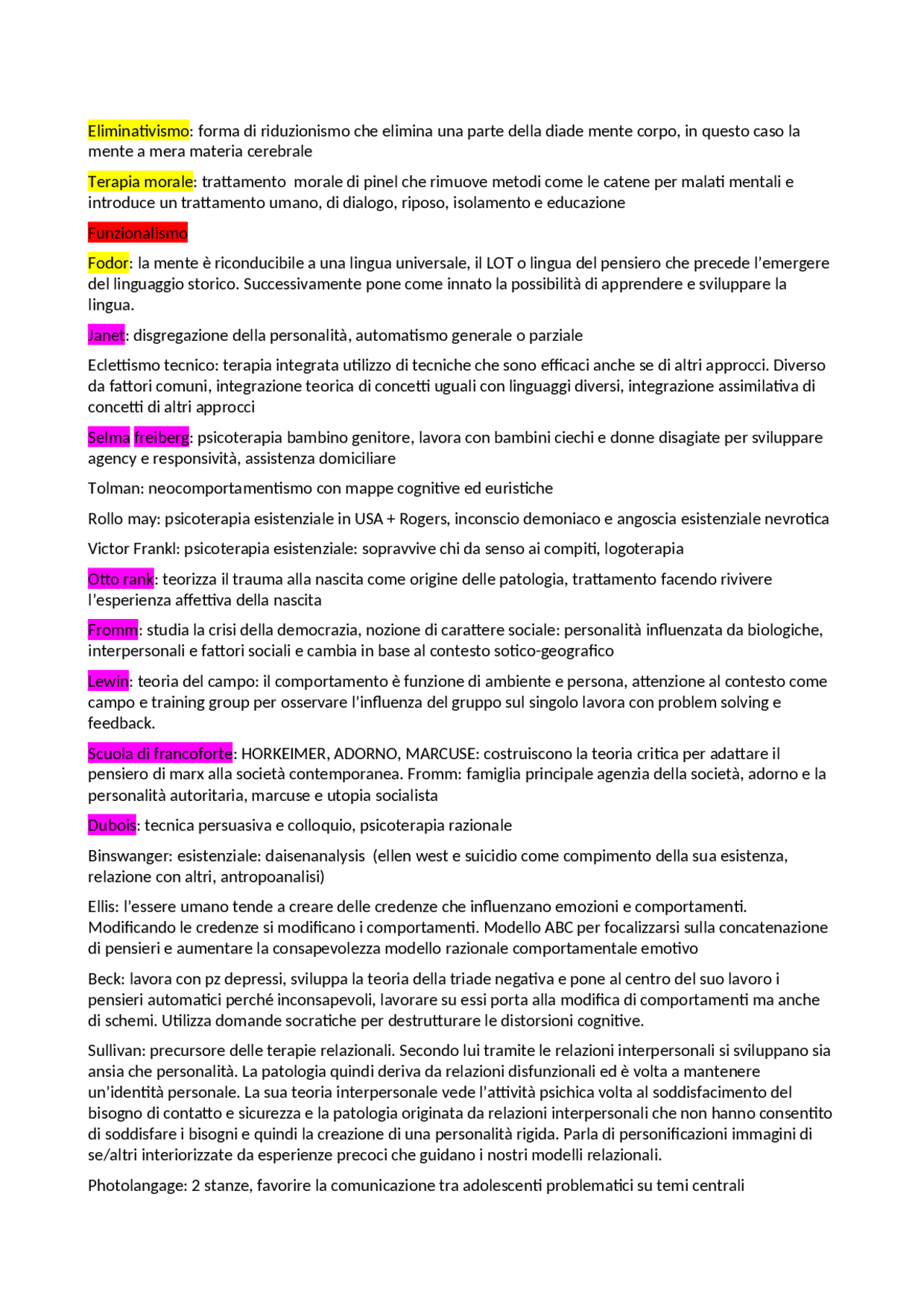 Domande E Risposte Esame Modelli Di Psicoterapia Appunti Di