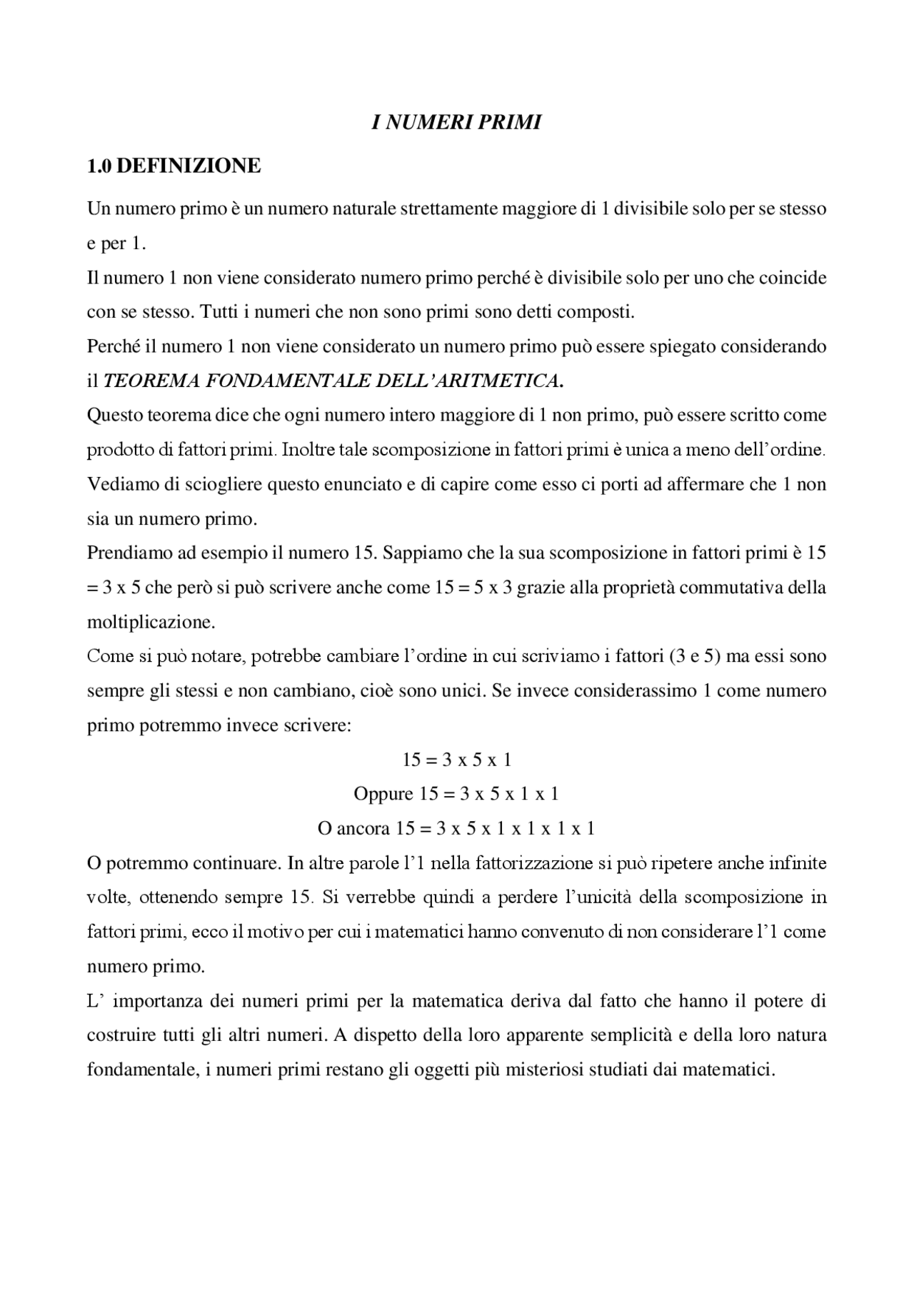Esercitazione per esame | Dispense di Complementi Di Matematica I | Docsity