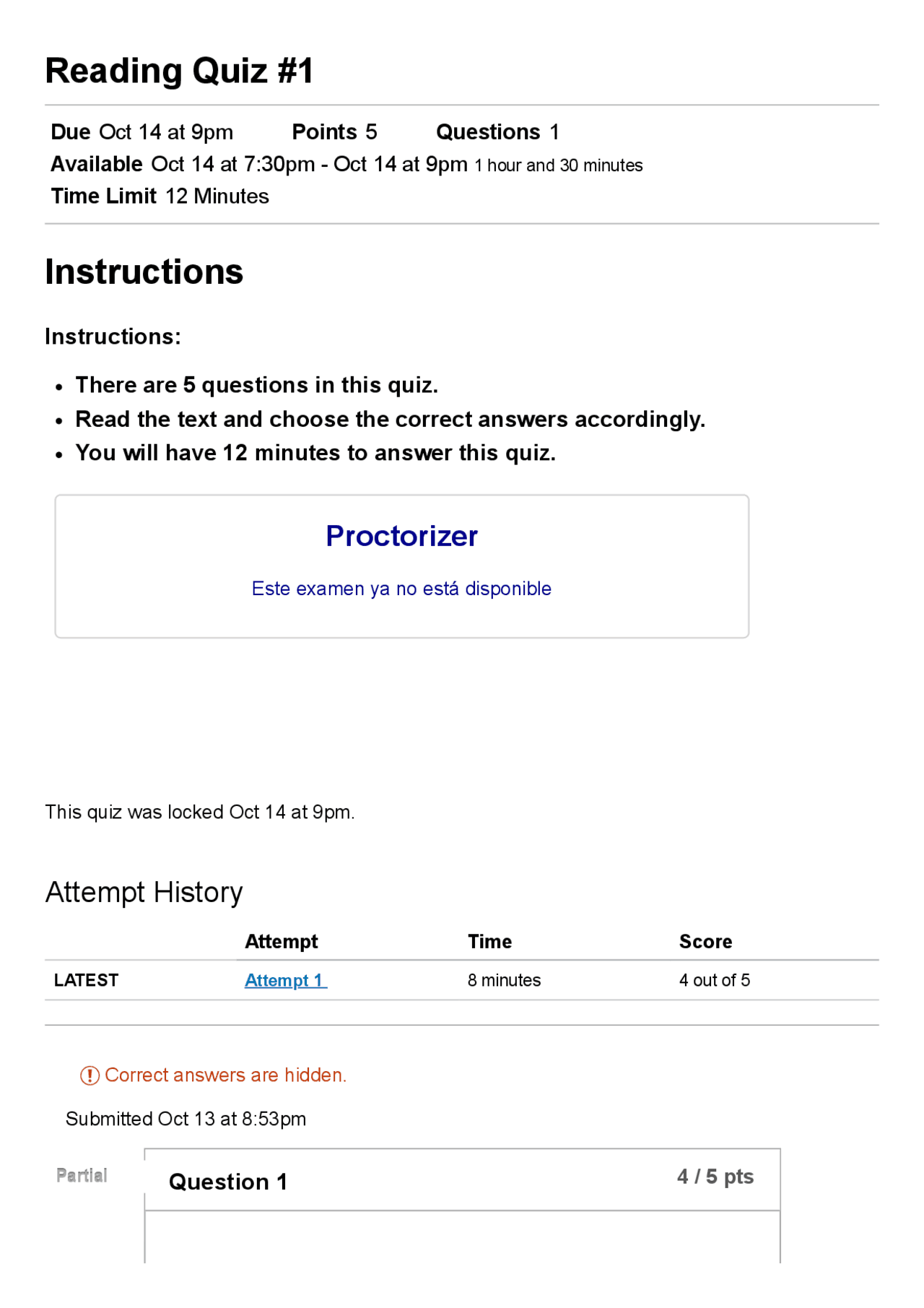 READING QUIZ 1 - AVANZADO 11 | Exámenes de Inglés | Docsity