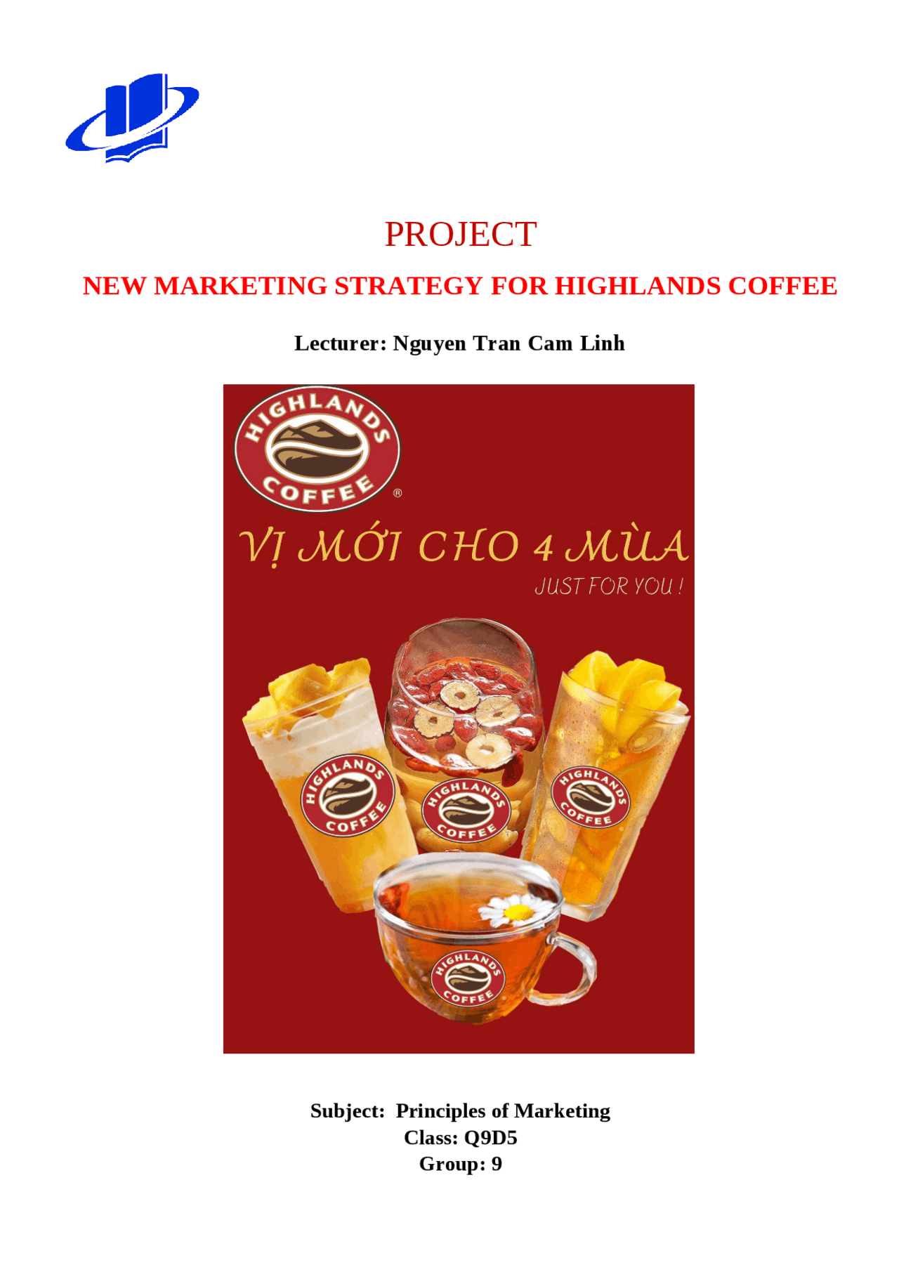 The Final Project Of Principles Of Marketing Assignments Marketing