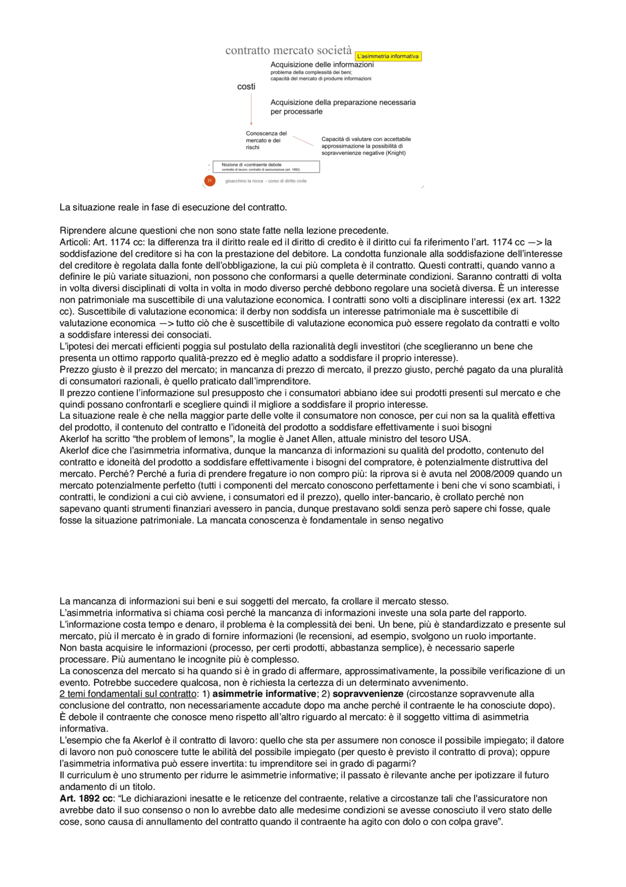 Terza Lezione Di Diritto Civile Il Contratto 20222023 Appunti Di