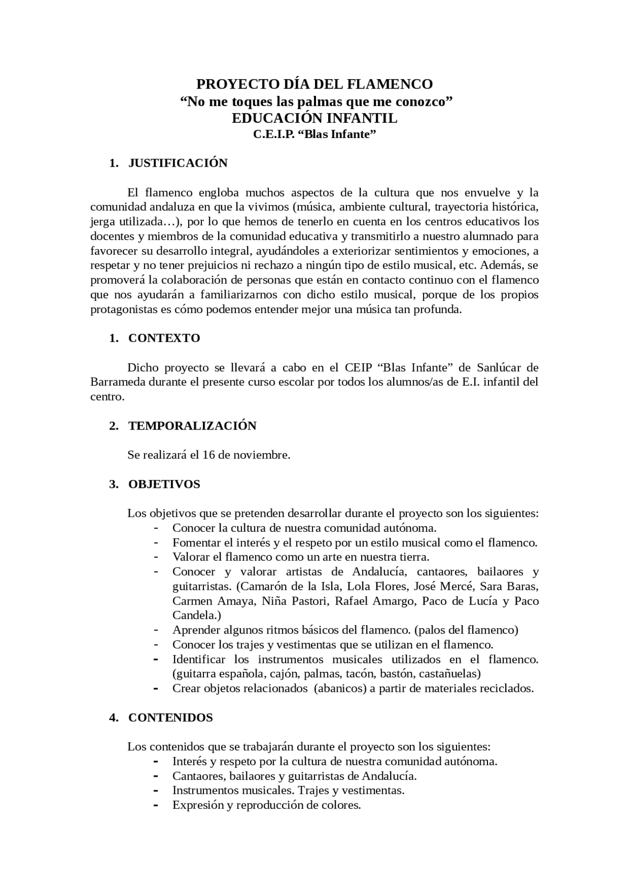 Celebración día del flamenco | Guías, Proyectos, Investigaciones de ...