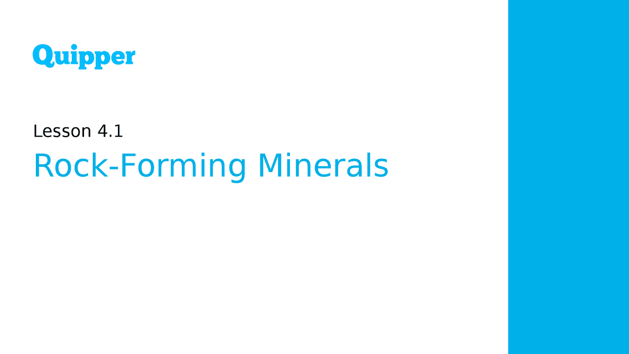 Rock-Forming Minerals: Identifying Common Minerals Using Physical and ...
