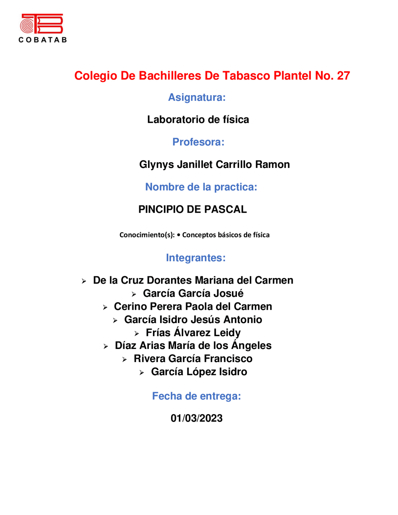 Principios De Pascal Ejercicios De Biología Docsity