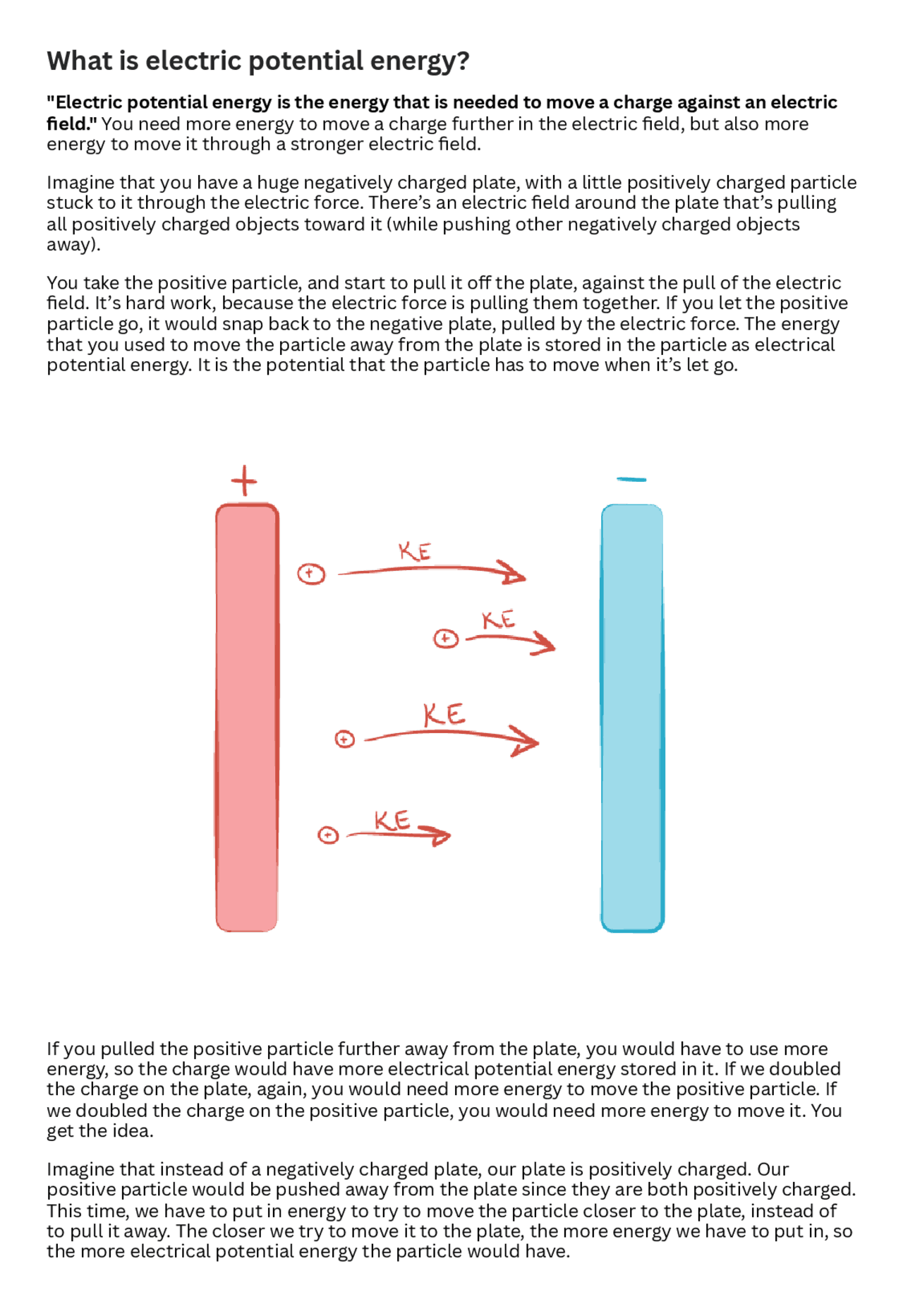 What is electric potential energy and what is electric potential ...