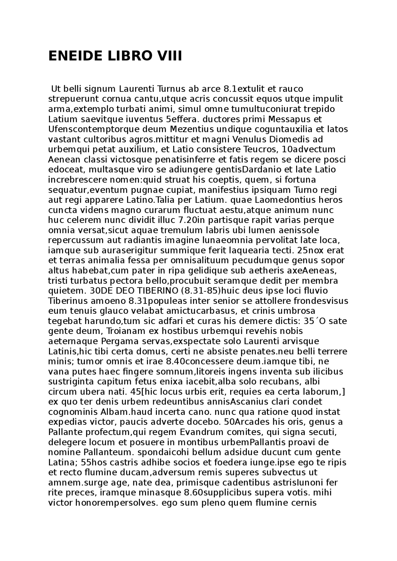 Eneide LIBRO VIII prof buongiovanni | Dispense di Letteratura latina ...